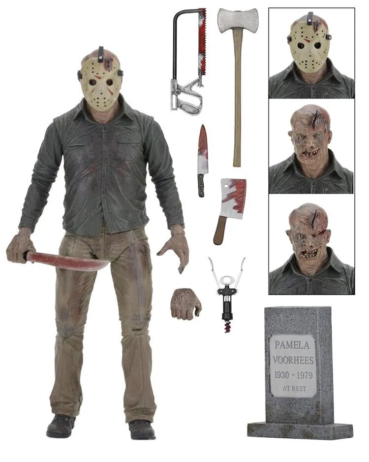 NECA Фигурка подвижная Джейсон Вурхиз Пятница 13 Friday the 13th Пластик