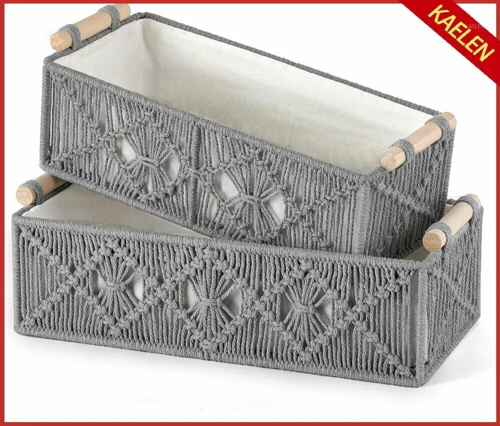 Корзина для хранения длина 30 см, ширина 14 см, высота 10 см.