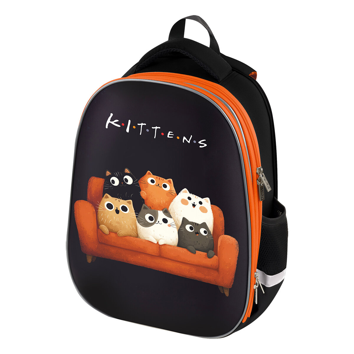 Ранец школьный Forst School Base "Feline friends" 39*30*18см, 2 отделения, 2 кармана, анатомическая спинка (AB_SB67530)