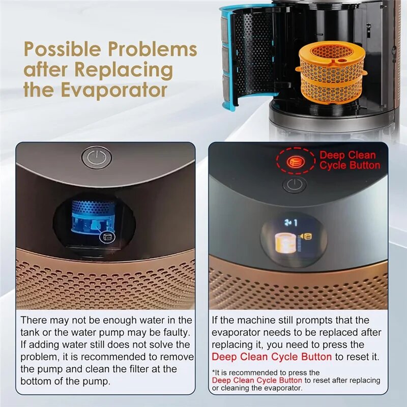 UN-очиститель воздуха, замена фильтра испарителя из углеродного волокна для Dyson PH01 PH02 PH03 PH04 PH3A, детали очистителя воздуха