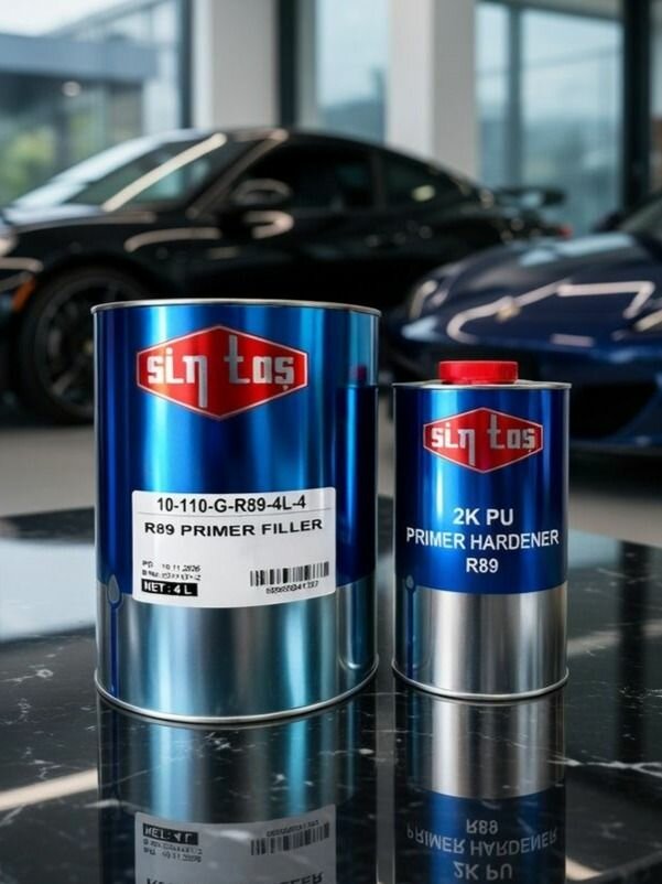 2К Грунт-наполнитель SINTAS PU R89 антикоррозионный (серый) 4л+1л