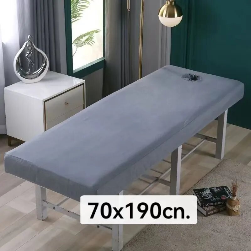 Чехол для кушетки 70*190cm серый 1 шт для массажного стола, кушетки