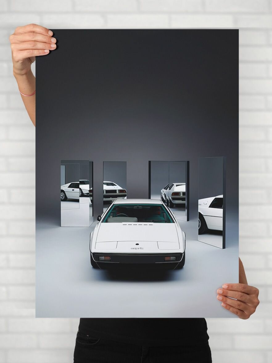 Плакат на стену для интерьера Легенды Авто (Лотус Эсприт S1 - Lotus Esprit S1) - Постер по машине формата A1 (61x84 см)