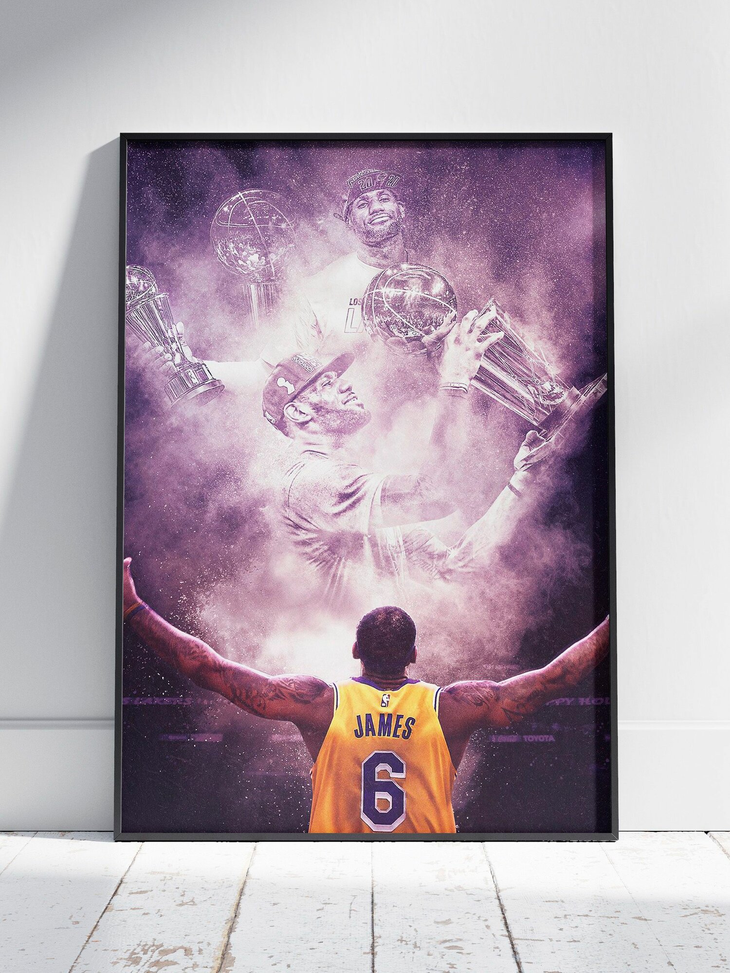 Плакат на стену для интерьера Леброн Джеймс (LeBron James 16) - Постер по спорту и физической активности формата A4 (21x30 см)