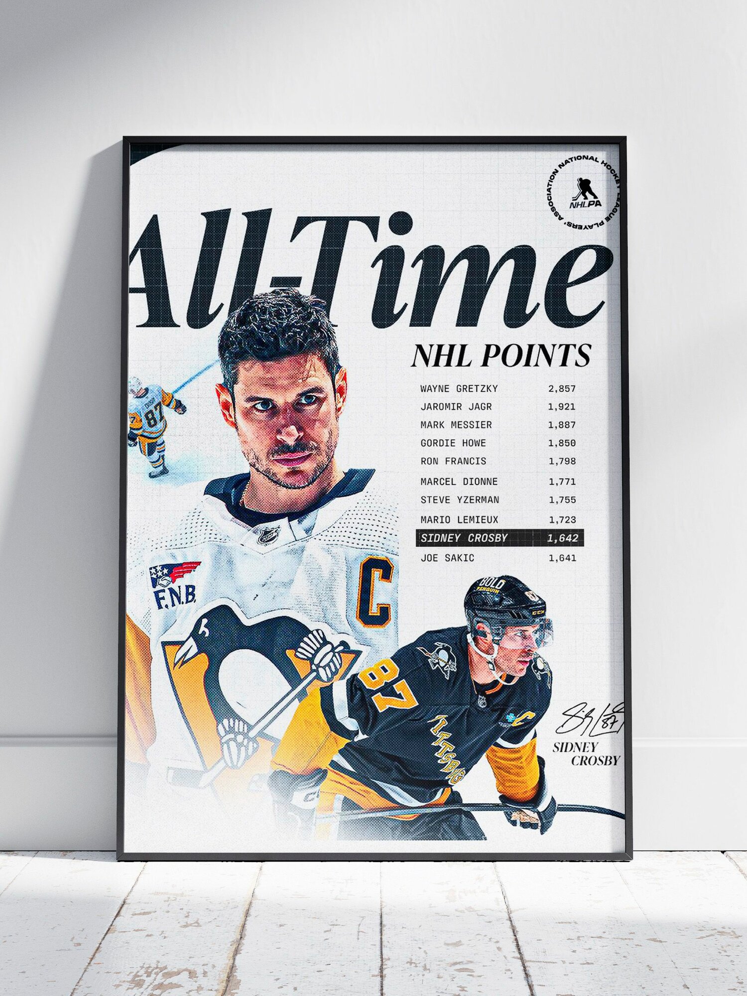 Плакат на стену для интерьера Легенды Хоккея (Сидни Патрик Кросби - Sidney Crosby 2) - Постер по спорту и физической активности формата A4 (21x30 см)
