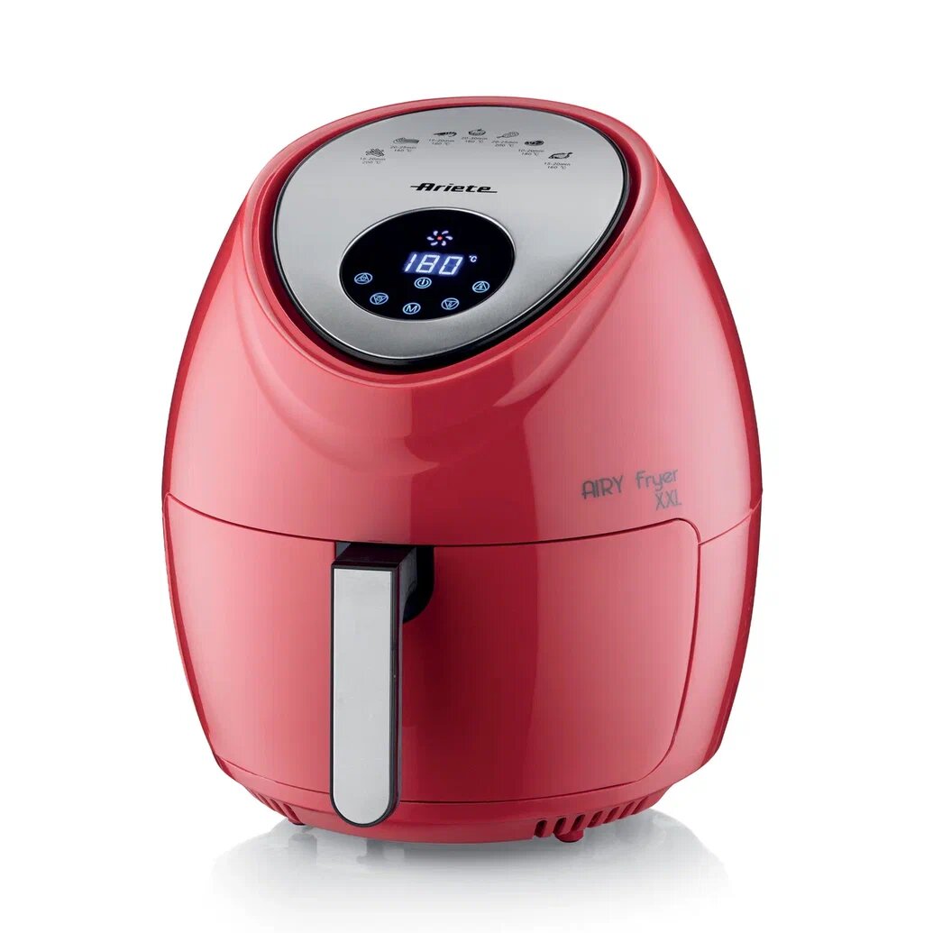 Аэрогриль Ariete Airy Fryer XXL, красный, 1800 Вт, 7 л, сенсорный экран, таймер (00C461801AR0)