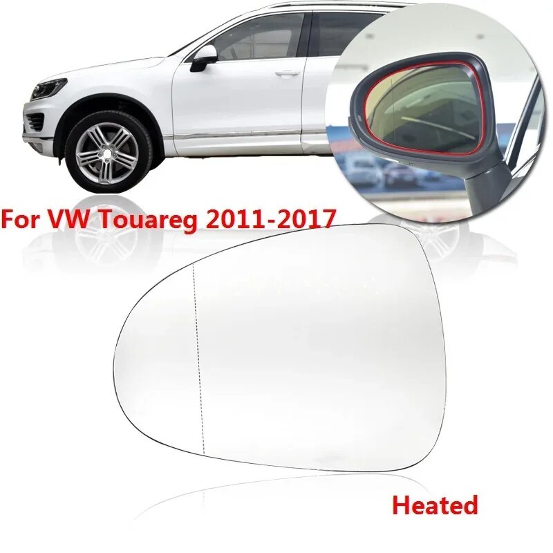 Зеркало наружное с подогревом, правое, VW Touareg 2011-2017, Right side RH