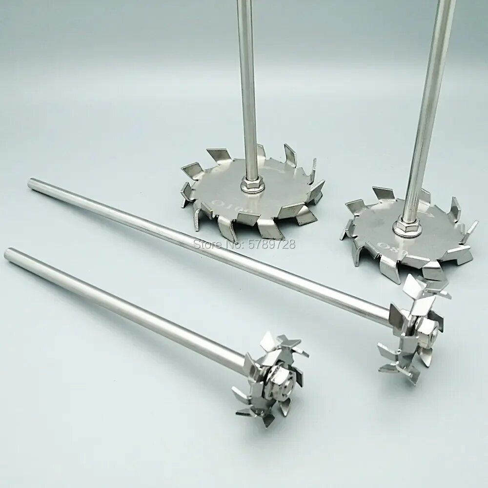 Лабораторная дисковая мешалка из нержавеющей стали 304 90mm disk with rod
