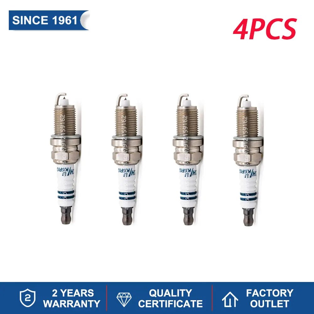 Иридиевые свечи зажигания (4-8 шт.) для замены ZFR6BP-G, ZFR6V-G, IFR6Q-G, 25193550, MERCEDES A0041591403, Champion OE198, TORCH K6RGIU