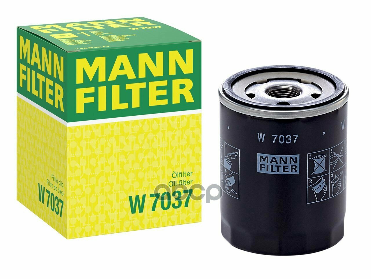 Фильтр масляный MANN-FILTER арт. W7037