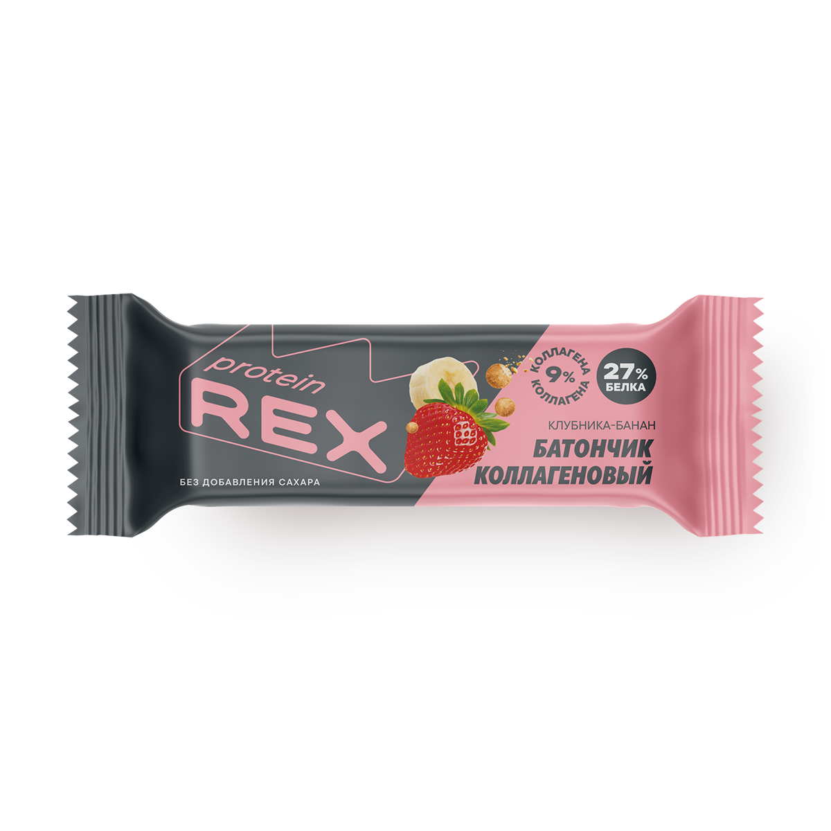 Батончик глазированный ProteinRex клубника-банан