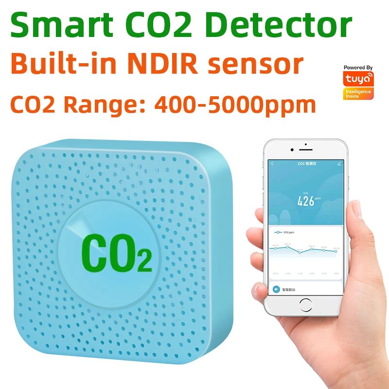 Датчик CO2 Tuya Smart WIFI DCR-301