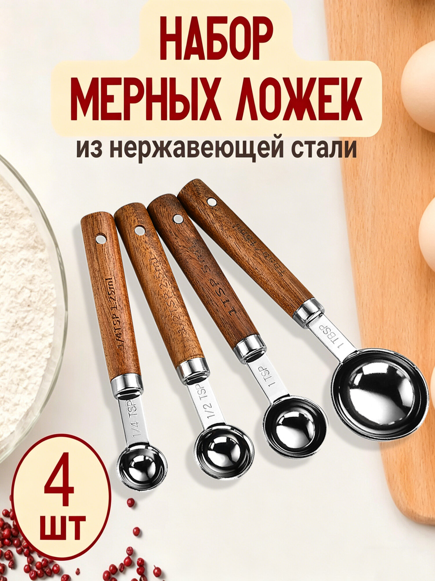 Емкость мерная, 1,25 мл, 2,5 мл, 5 мл, 15 мл, 4 шт