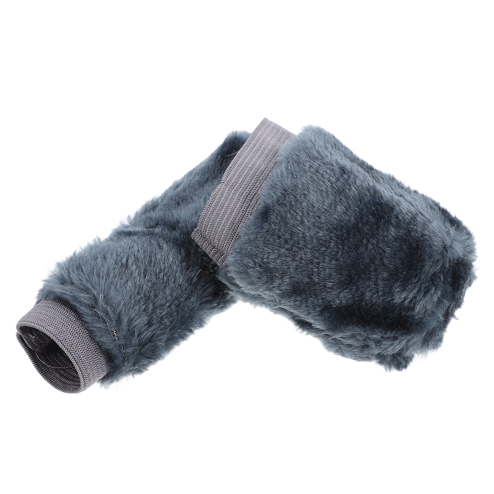 Комплект декоративных чехлов для рычага коробки передач и ручника, из качественного ворсового материала, серый