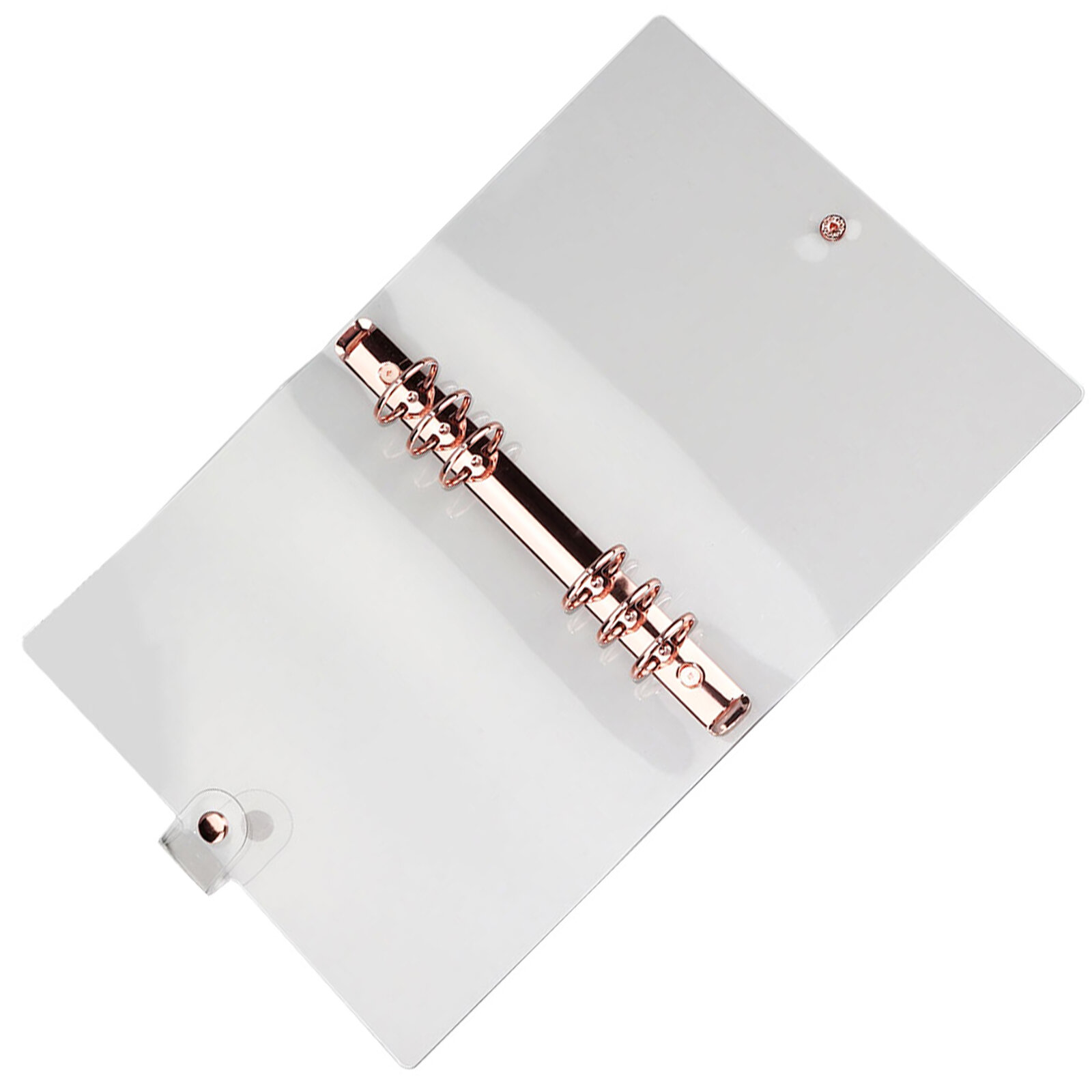 Портативная обложка из пвх розовое золото для кольцевого блокнота а5, для защиты листов