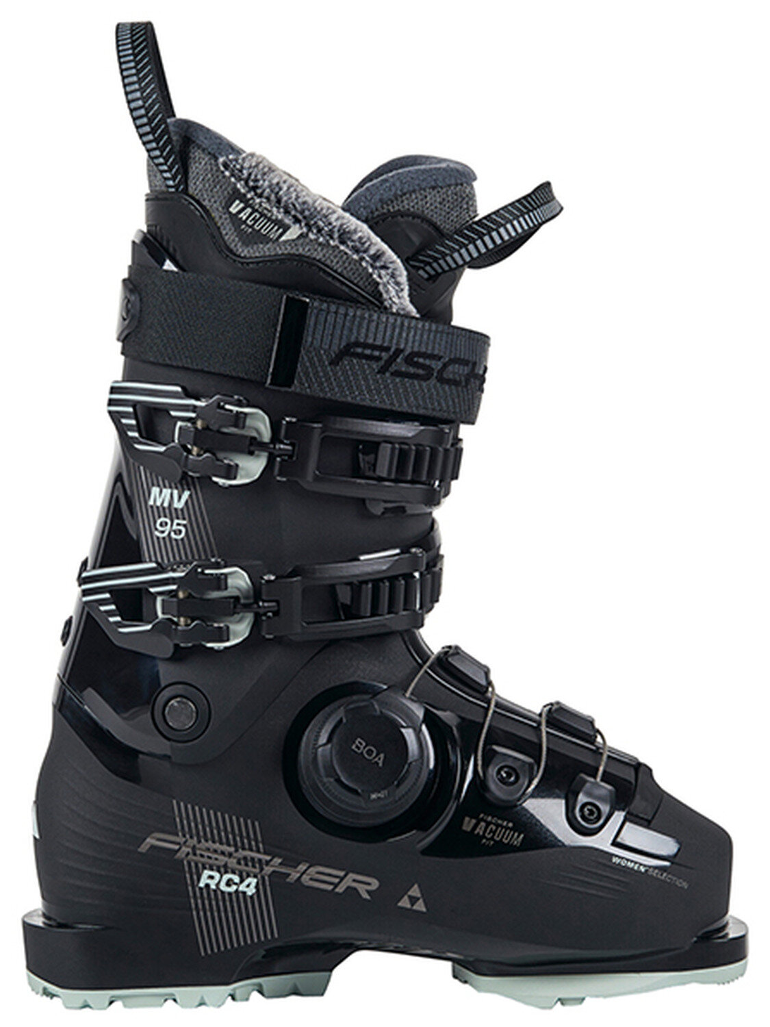 Горнолыжные ботинки Fischer RC4 95 MV BOA Black 25/26 , для женщин , черный