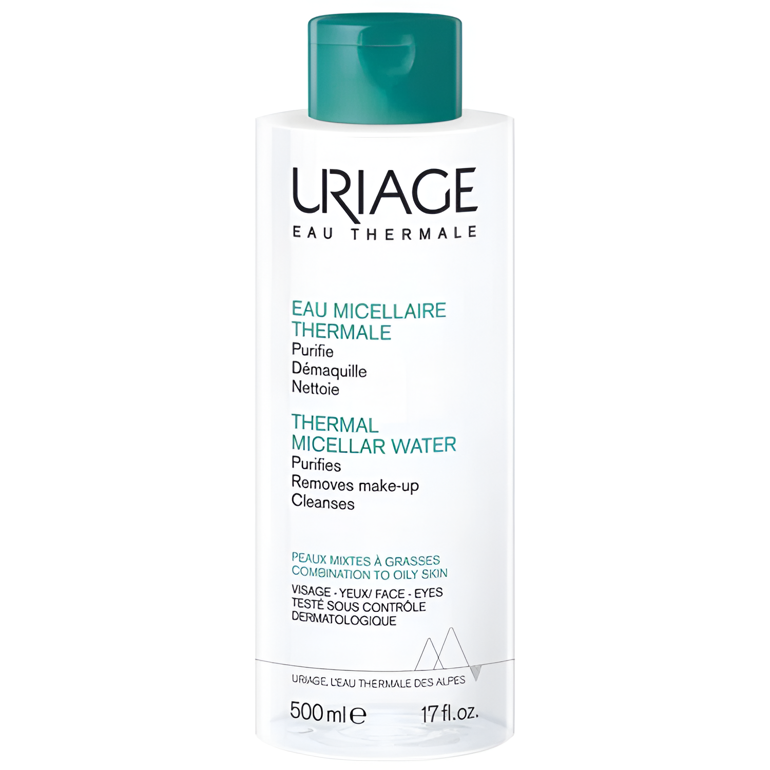 URIAGE Очищающая мицеллярная вода для комбинированной и жирной кожи, 500 мл