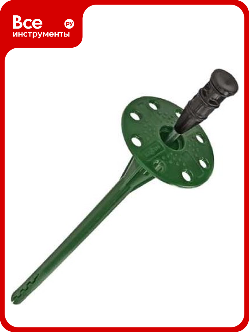 Дюбель гриб с металлическим гвоздем и термоголовкой для теплоизоляции Daxmer IZL-T 10x160 30 шт. 00-00450417