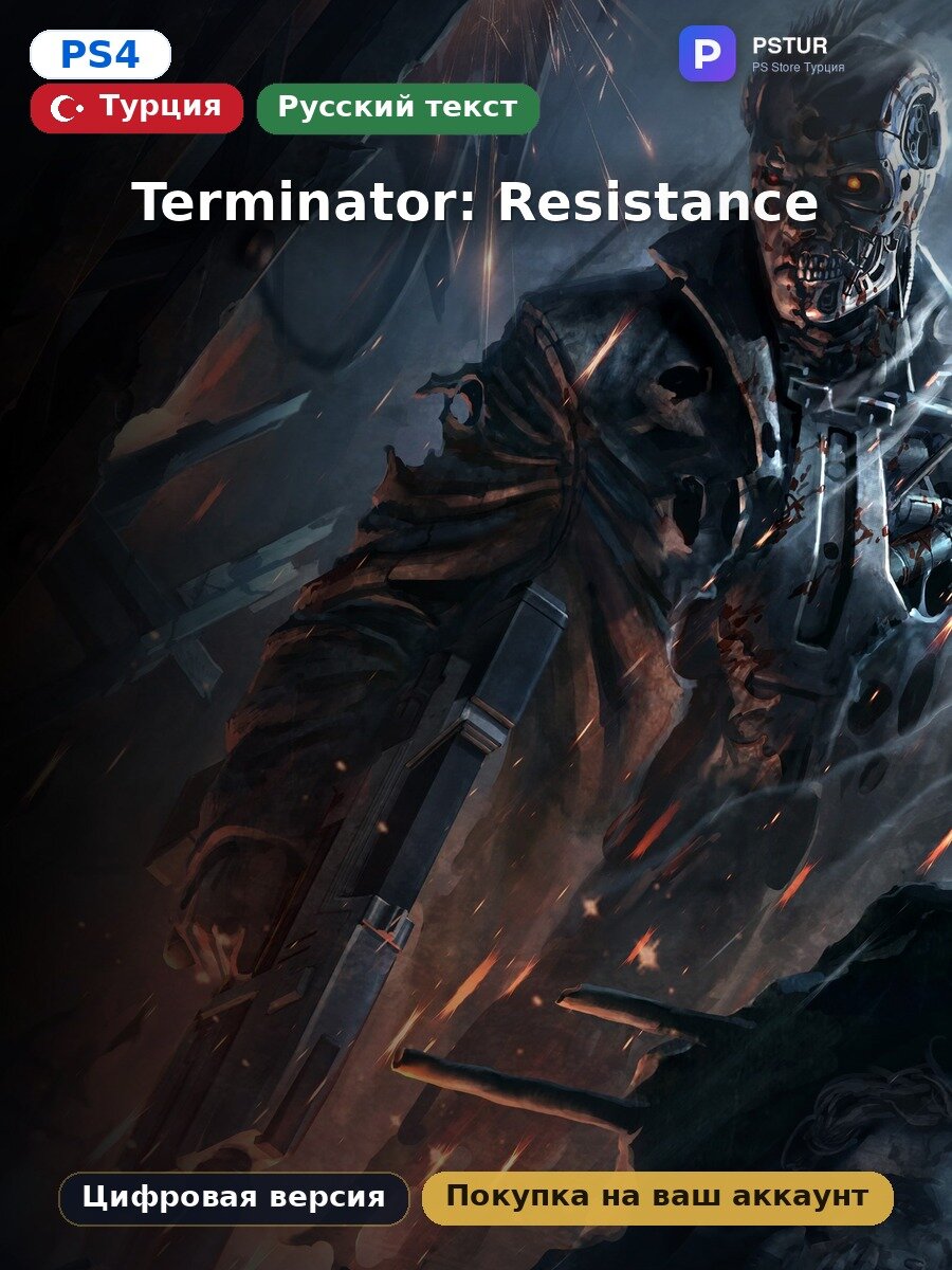 Terminator: Resistance PS4 — PlayStation Store Турция, цифровая версия