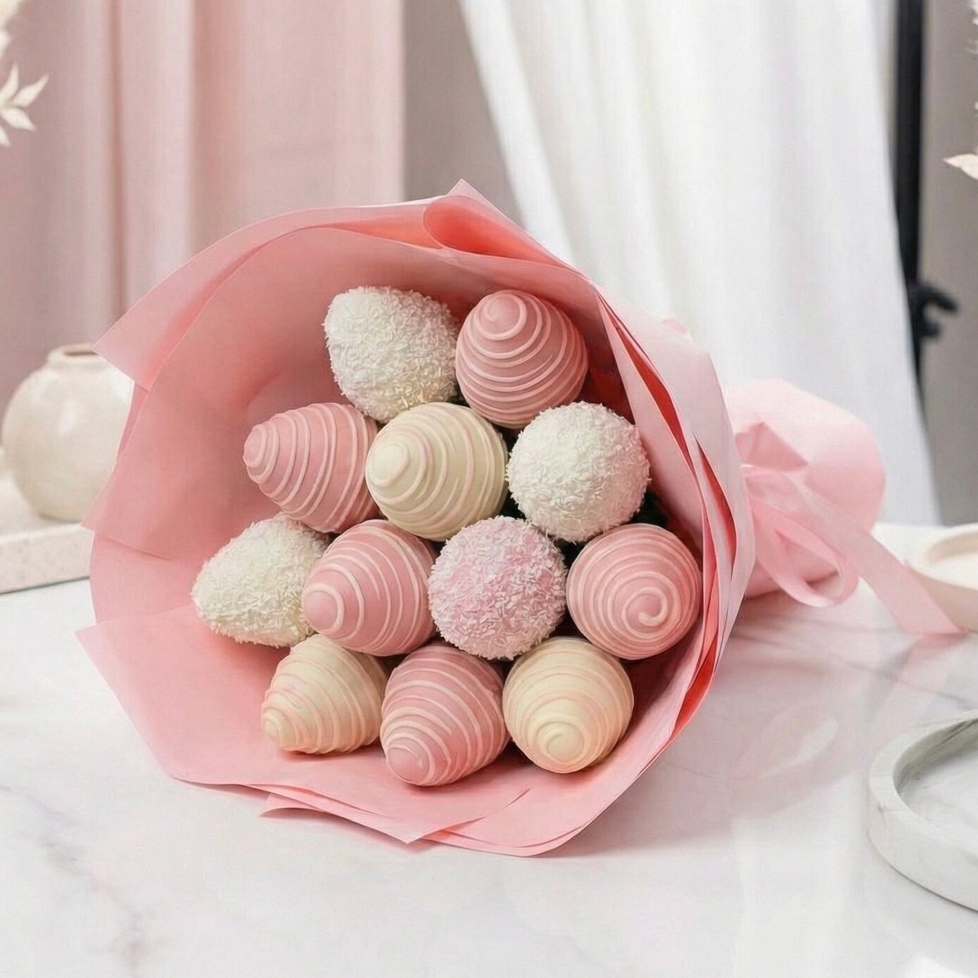 Букет Клубники в шоколаде Mini, 12-15 штук