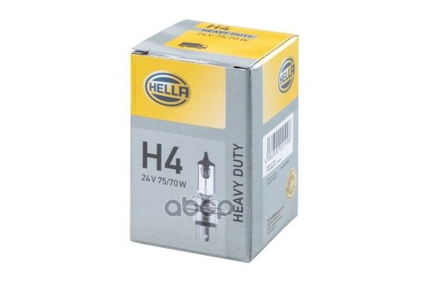 Лампа HELLA галогеновая H4 P43T 75W HELLA арт. 8GJ 002 525-251