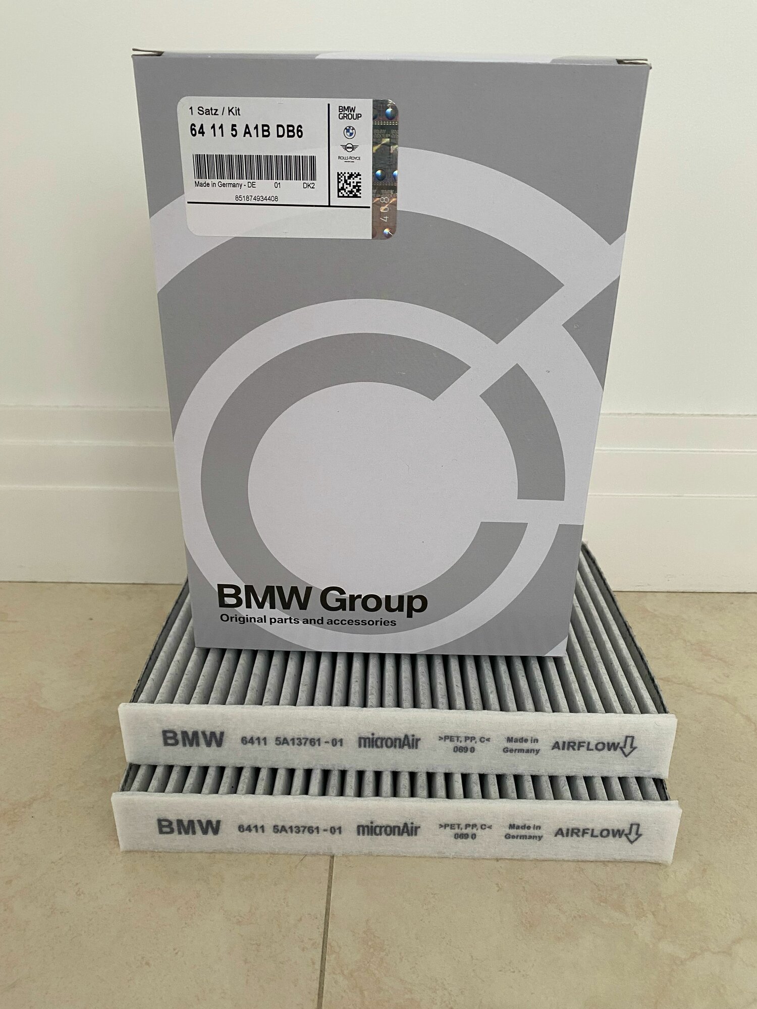 BMW Фильтр салонный арт. 64115A1BDB6