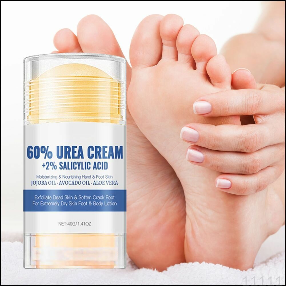 Увлажняющий и отшелушивающий крем для ног с мочевиной 60 и салициловой кислотой 2, качественный, объем 40 г