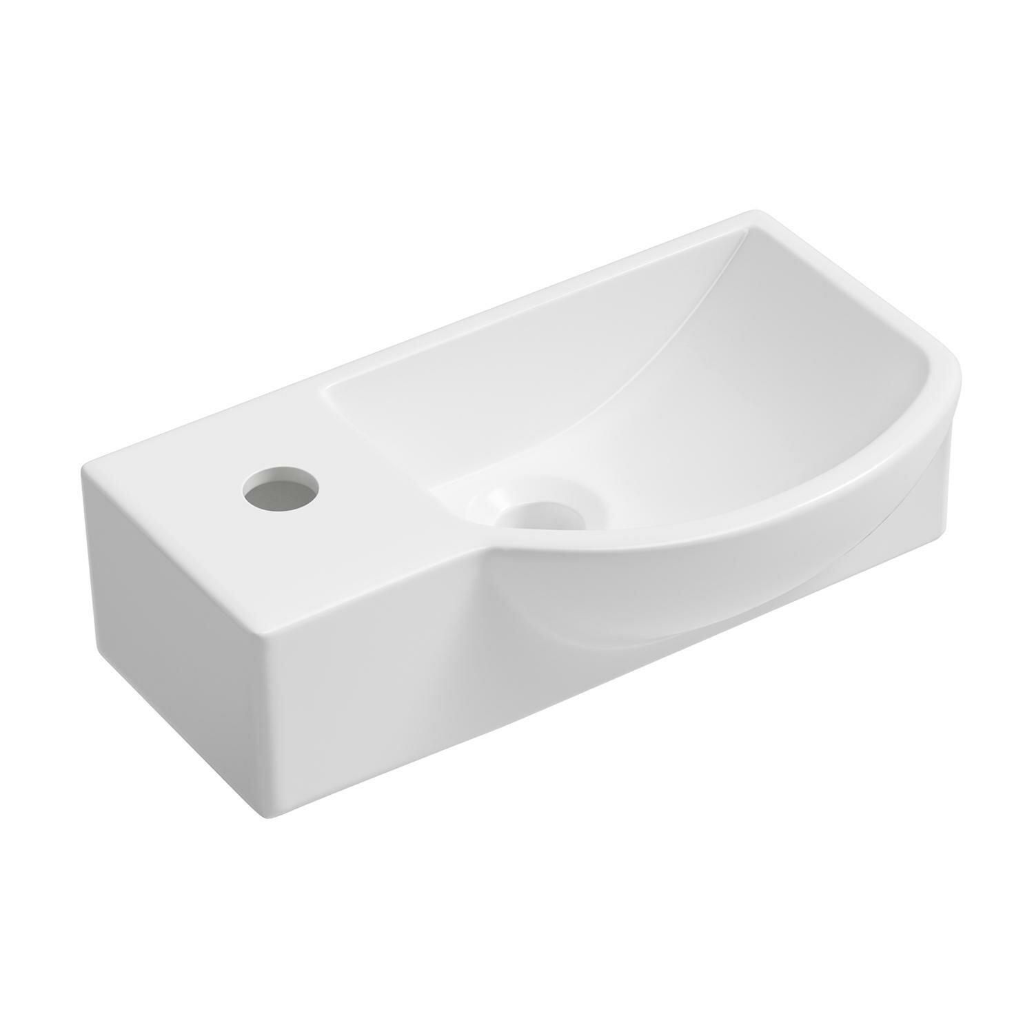 Раковина накладная Lavinia Boho Bathroom Sink 40 33311027 белая глянцевая, керамика