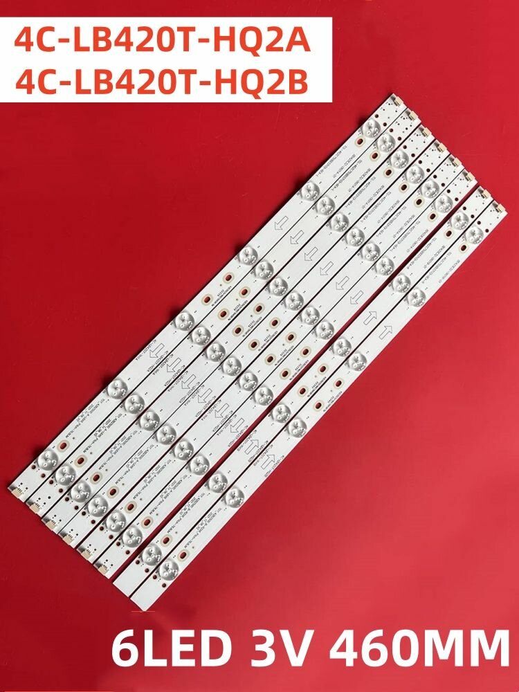 8 шт. Подсветка 4C-LB420T-HQ2B / HQ2A для T42ED13DHU-02B T42E32HU LVF420AUDX Fusion fltv-42t25 4C-LB420T-YH1A