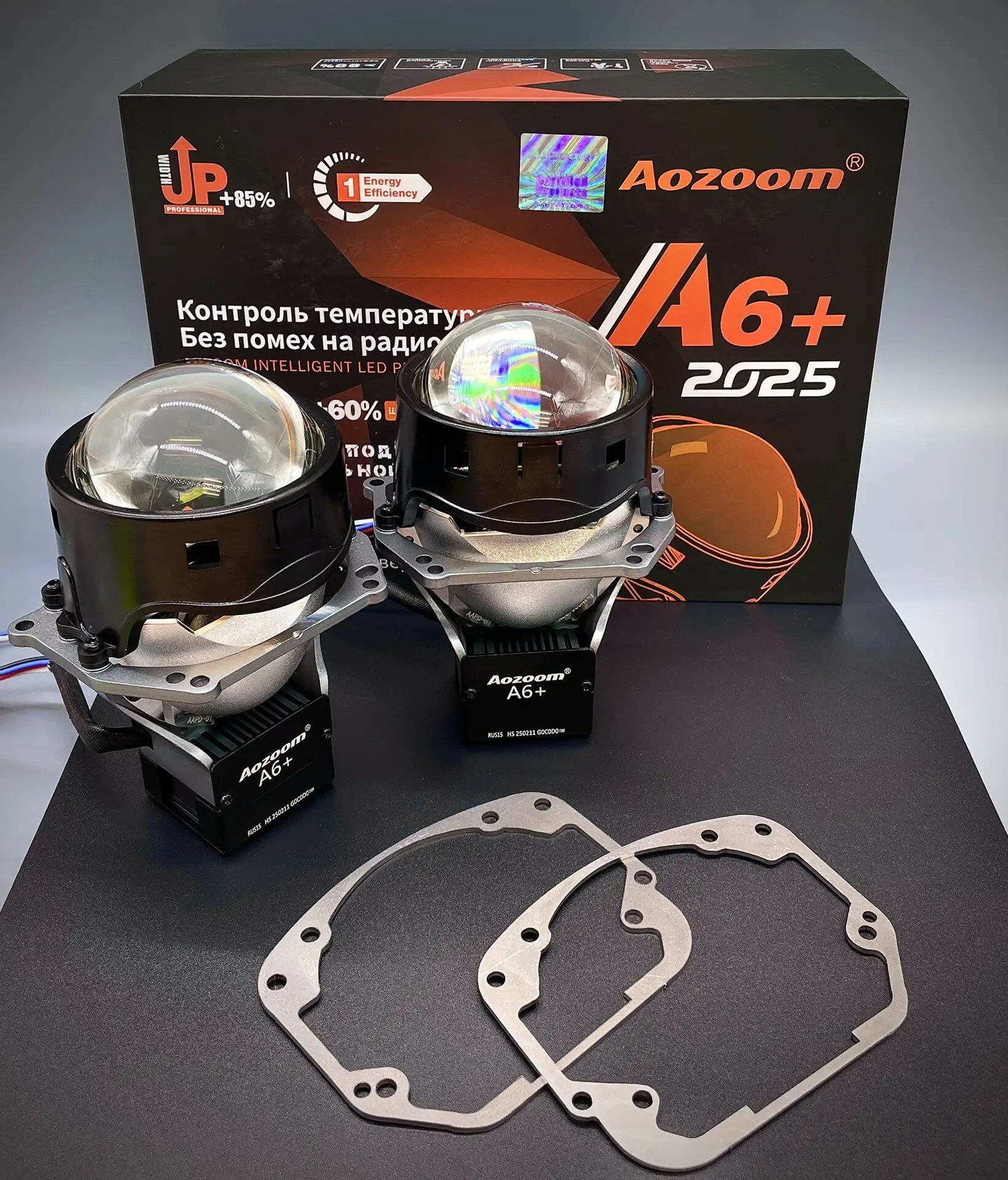 Светодиодные линзы Aozoom A6+ для Acura RDX 1 2006-2012 / Акура / Оригинальный Aozoom линзы Аозум А6 57W 5500K