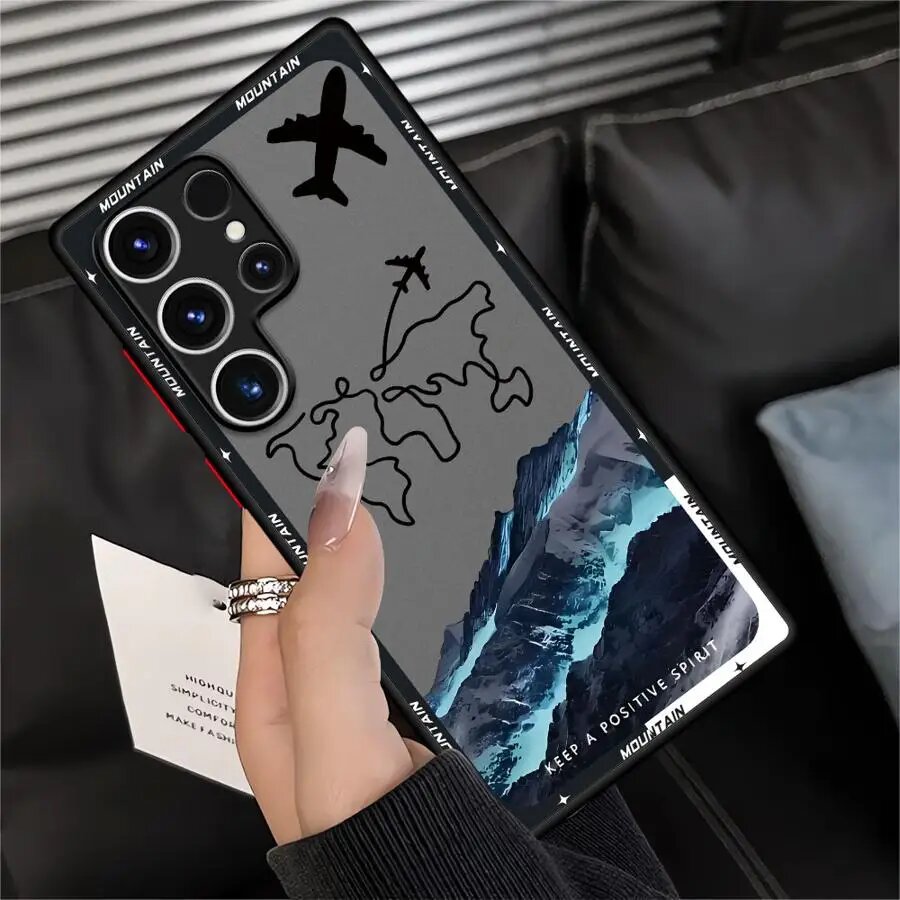 Чехол для Samsung Galaxy S24 Ultra, Mix02, Aircraft Mountain