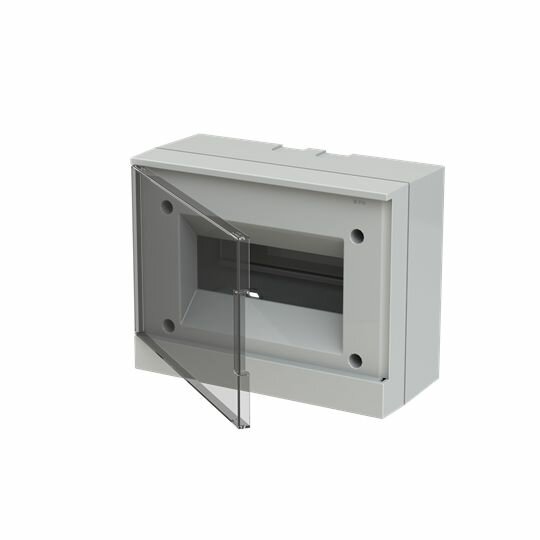 Бокс настенный 8М прозрачная серая дверь (с клеммами) ABB Basic E 1SZR004002A2203