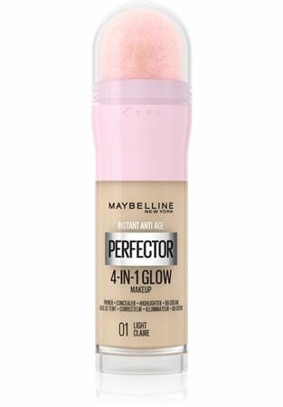 Тональный крем Maybelline New York Instant Age Rewind Perfector 4-in-1 Glow, оттенок 01 Light, 20 мл