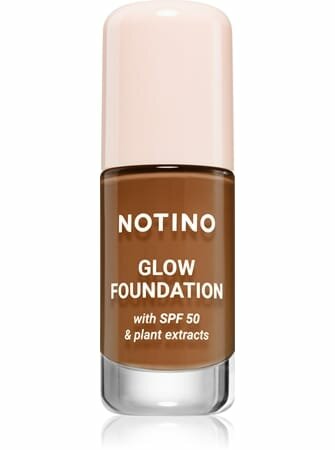 Тональный крем Notino Foundation Glow с SPF 50 и растительными экстрактами, 01 глубокий теплый, 30 мл