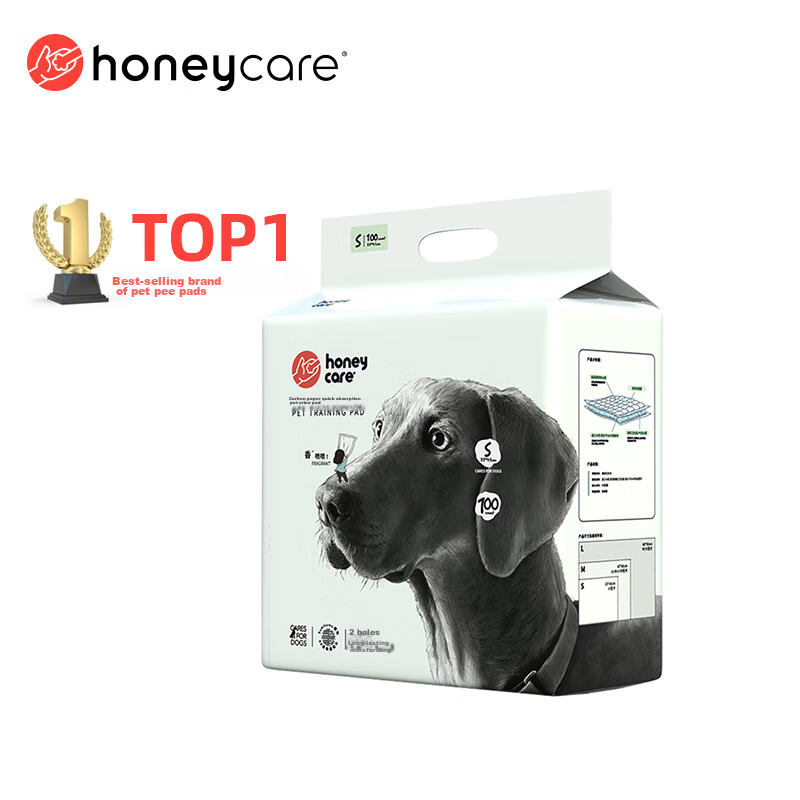HONEYCARE Угольная бумага для кошачьих и собачьих подгузников M размер 50 штук быстрая впитываемость без запаха