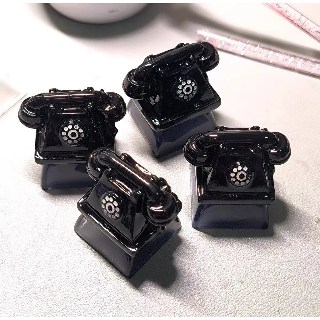 Персонализированный кейс для механической клавиатуры, черный keycap base