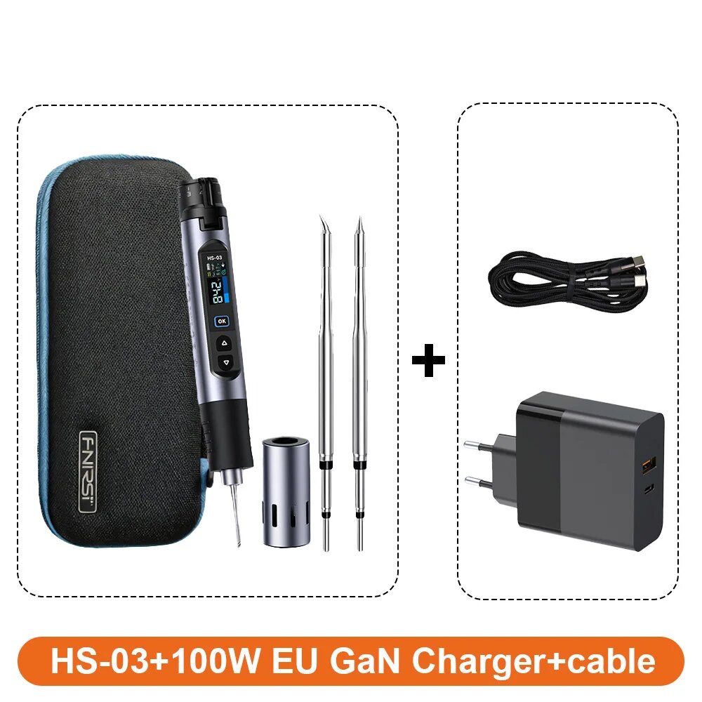 Паяльник беспроводной FNIRSI HS-03, 100W EU