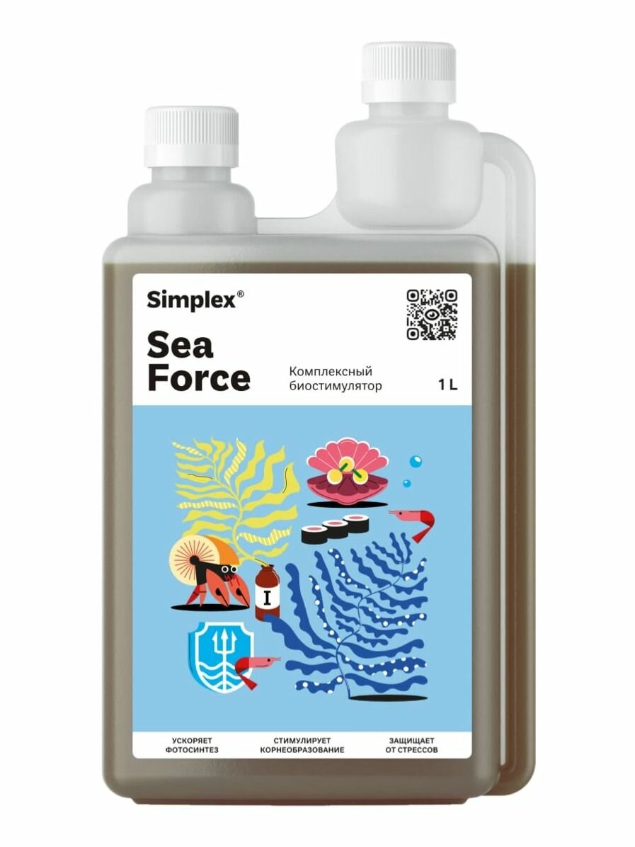 Стимулятор роста и иммунитета растений Simplex Sea Force 1 л.
