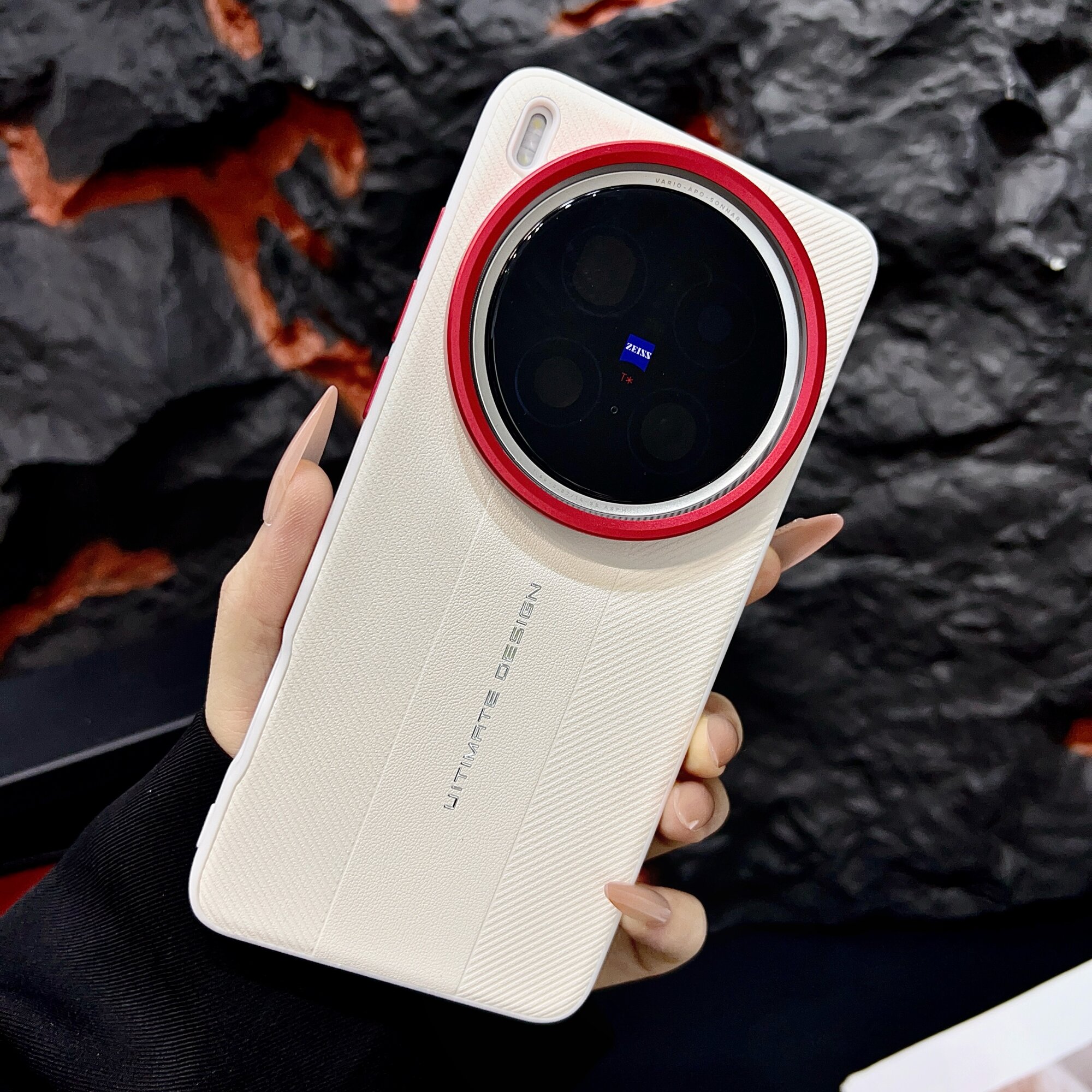 Чехол Для Vivo X200 Ultra/Виво X200 ультра, soft touch, чехол-кардиомонитор, искусственная кожа, поликарбонат (PC), защита камеры, ударопрочный, усиленные углы, Vivo, Vivo X200 Ultra, white,