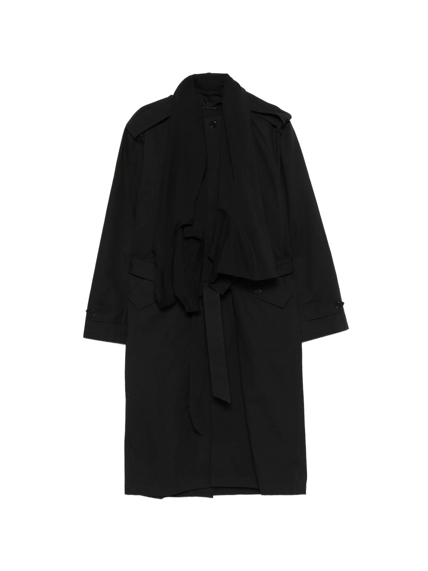 Плащ Draped belted trench coat