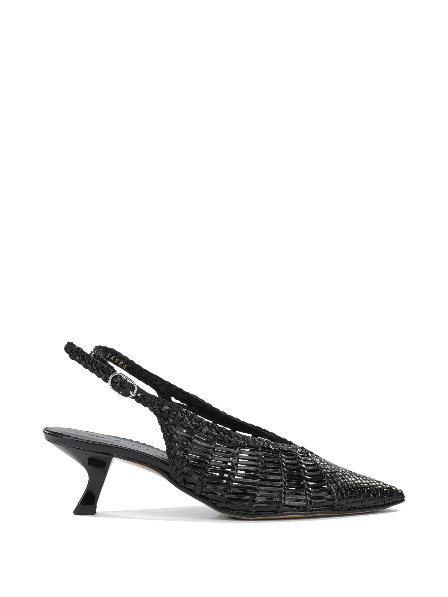 Туфли Woven leather slingback pumps 