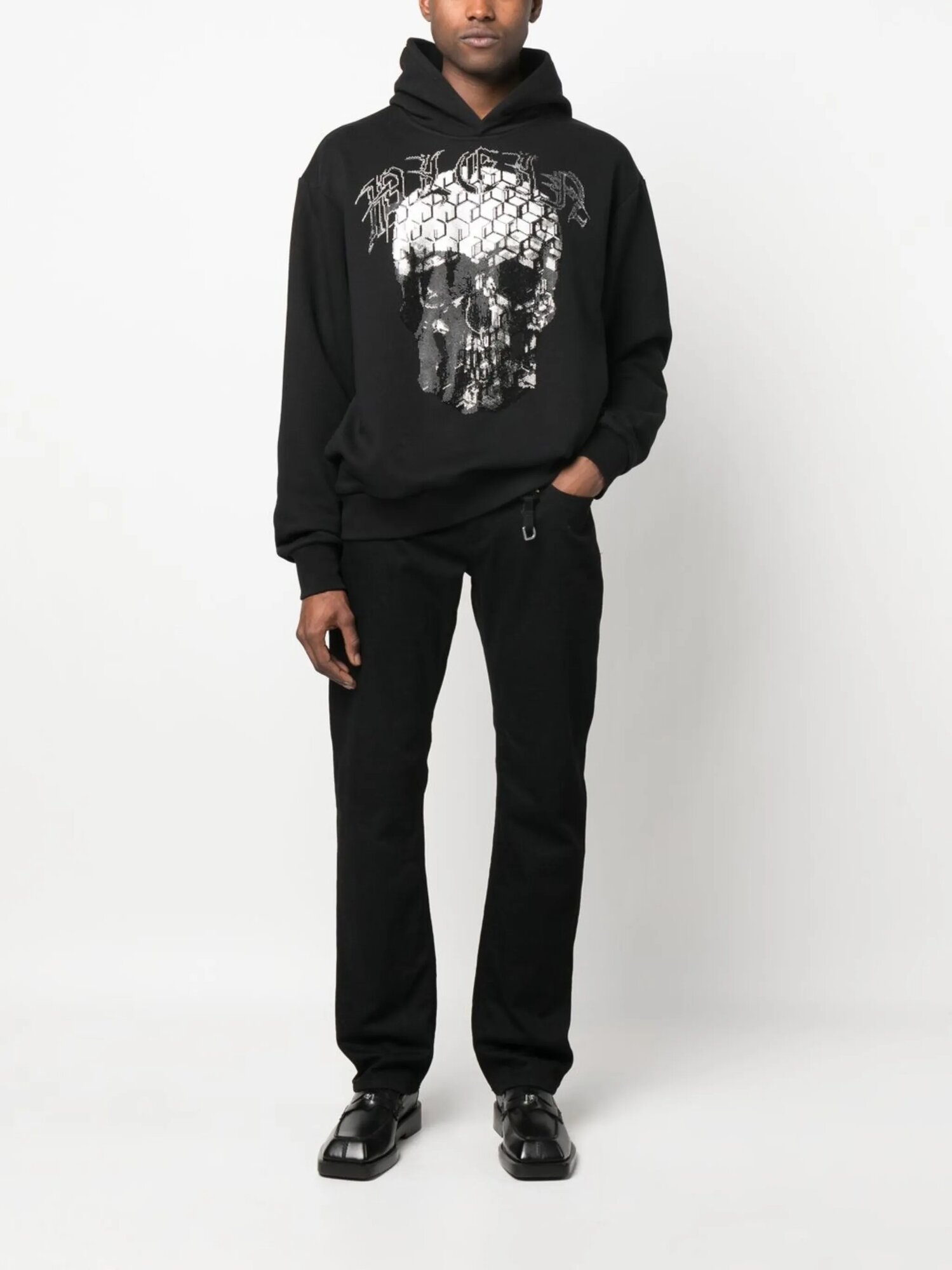 Худи PHILIPP PLEIN Graphic-print pullover hoodie, размер 50 — фото 1