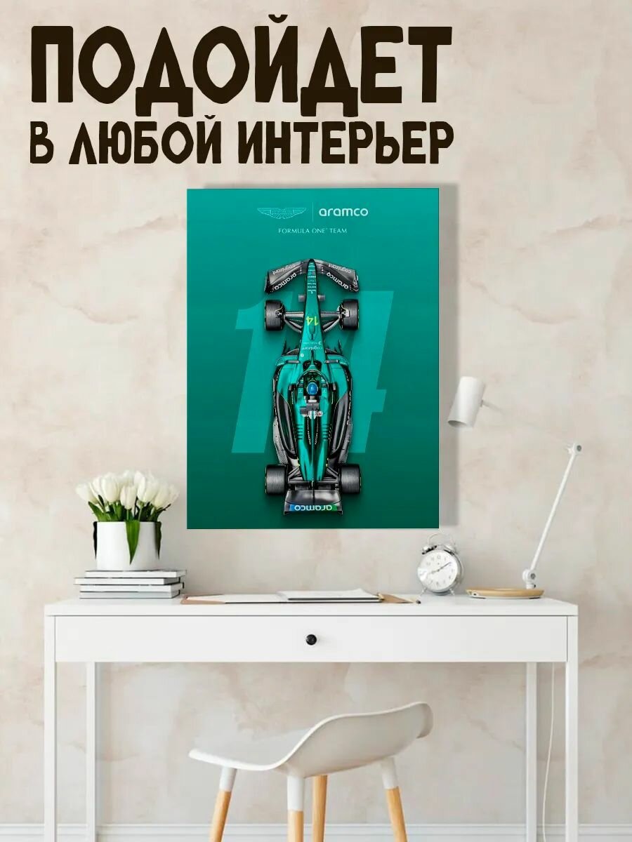 Картина стену Формула 1, на подрамнике, 1шт, 55х38 размер. — фото 1