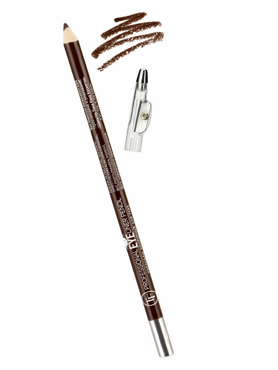 TF Cosmetics Карандаш для глаз Professional Lipliner, с точилкой №18 коричневый