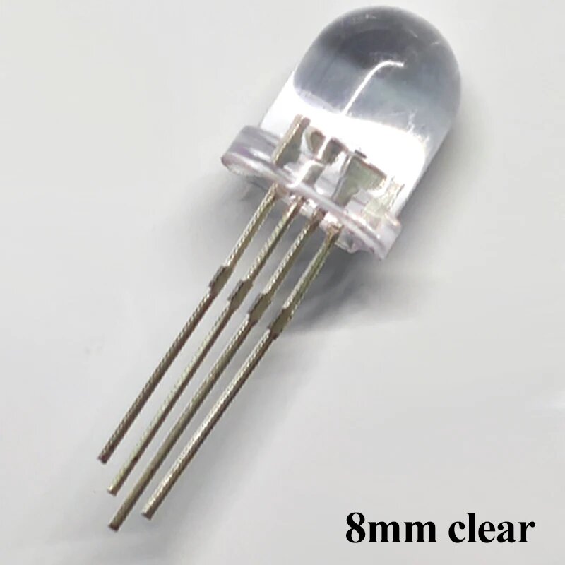 Адресные светодиоды WS2812B RGB 5мм/8мм