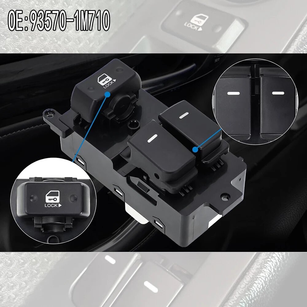 Для KIA CERATO FORTE CERATO SHUMA KOUP 2010 2011 2012 2013, электрический переключатель стеклоподъемника, кнопка регулятора, часть автомобильных аксессуаров