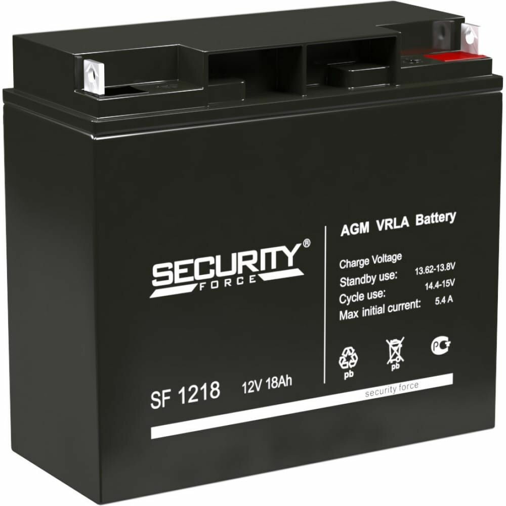 Батарея аккумуляторная Security Force sf 1218