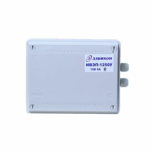 ИВЭП-1250У Источник электропитания стабилизированный 12В 5А (max 5,5А) 165*125*85мм уличный