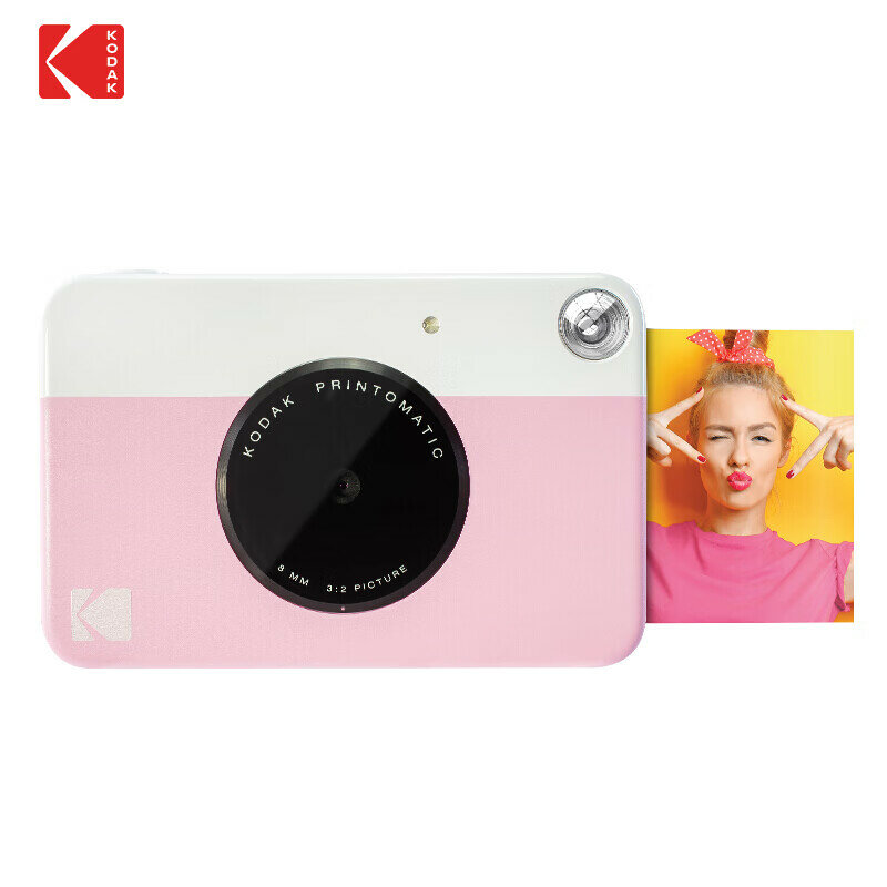 KODAK PRINTOMATIC Мгновенная камера розово-белая Zink фото бумага мгновенная печать Цвет：Розово-белый