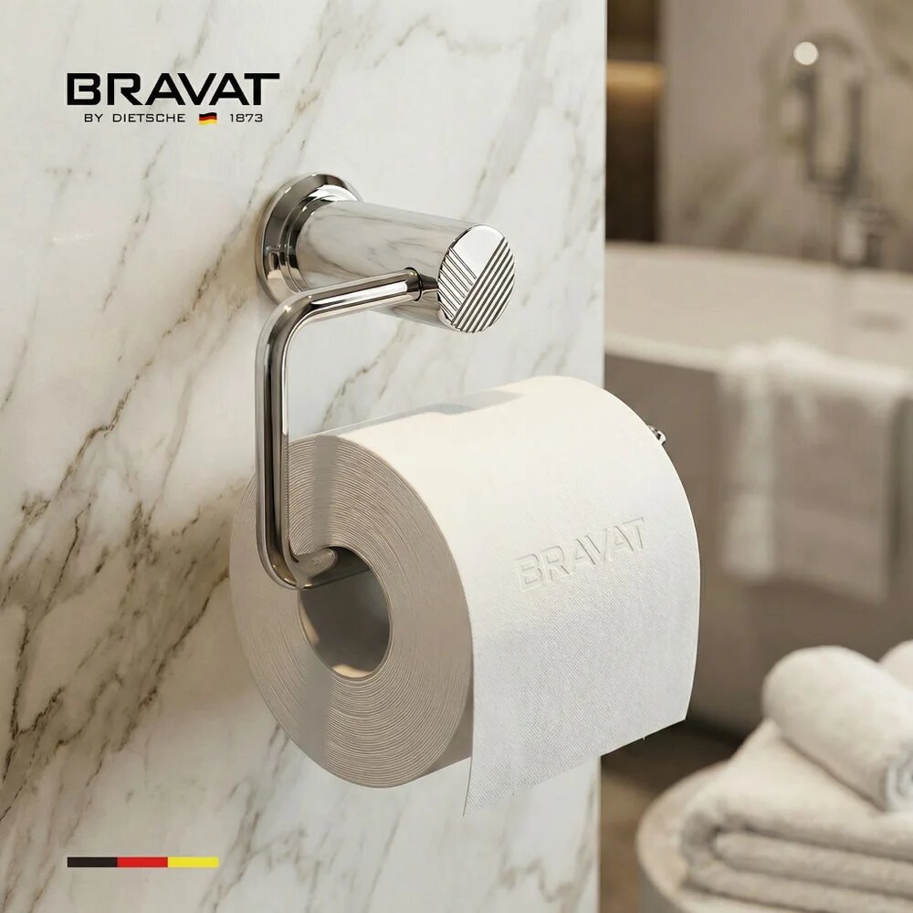 Держатель для туалетной бумаги BRAVAT D71138CP-SW